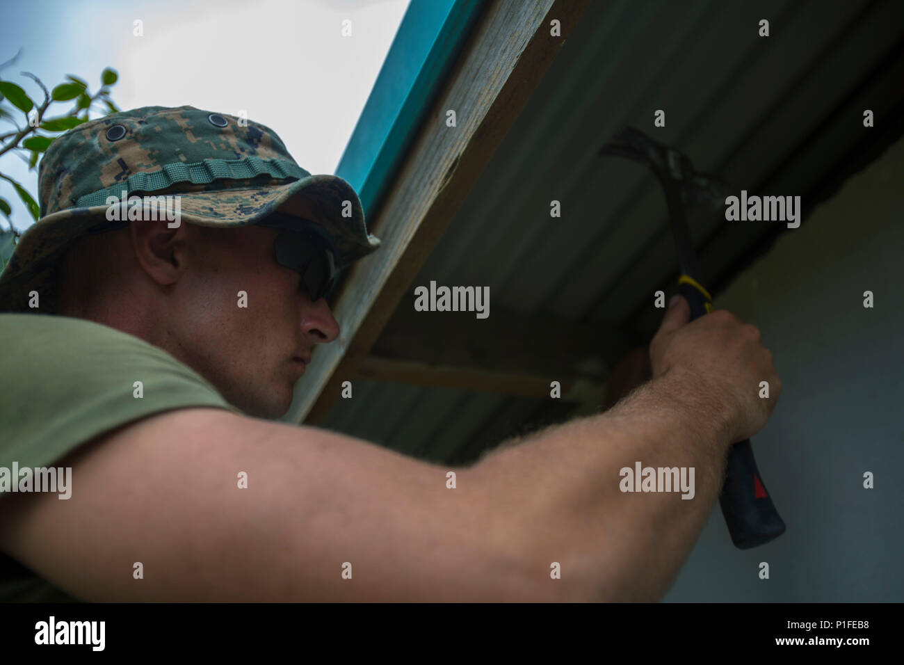 U.S. Marine Cpl. Ryan Heuerman, combat engineer with Combat Engineer ...