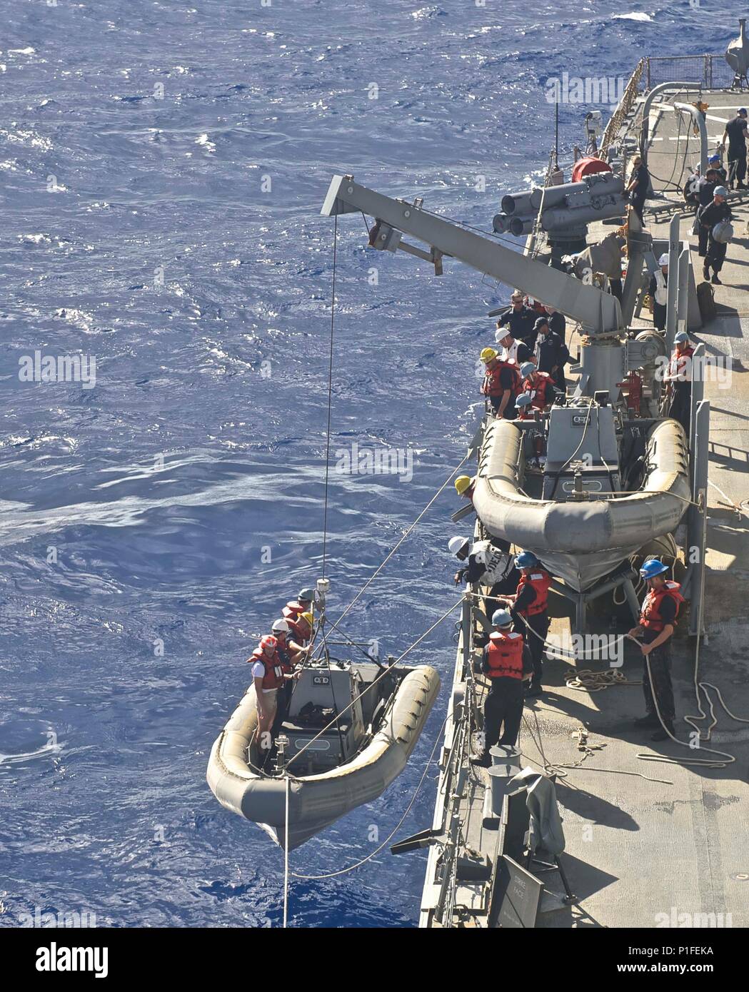 PACIFIC OCEAN (Oct. 26, 2016) A rigid hull inflatable boat (RHIB) is ...