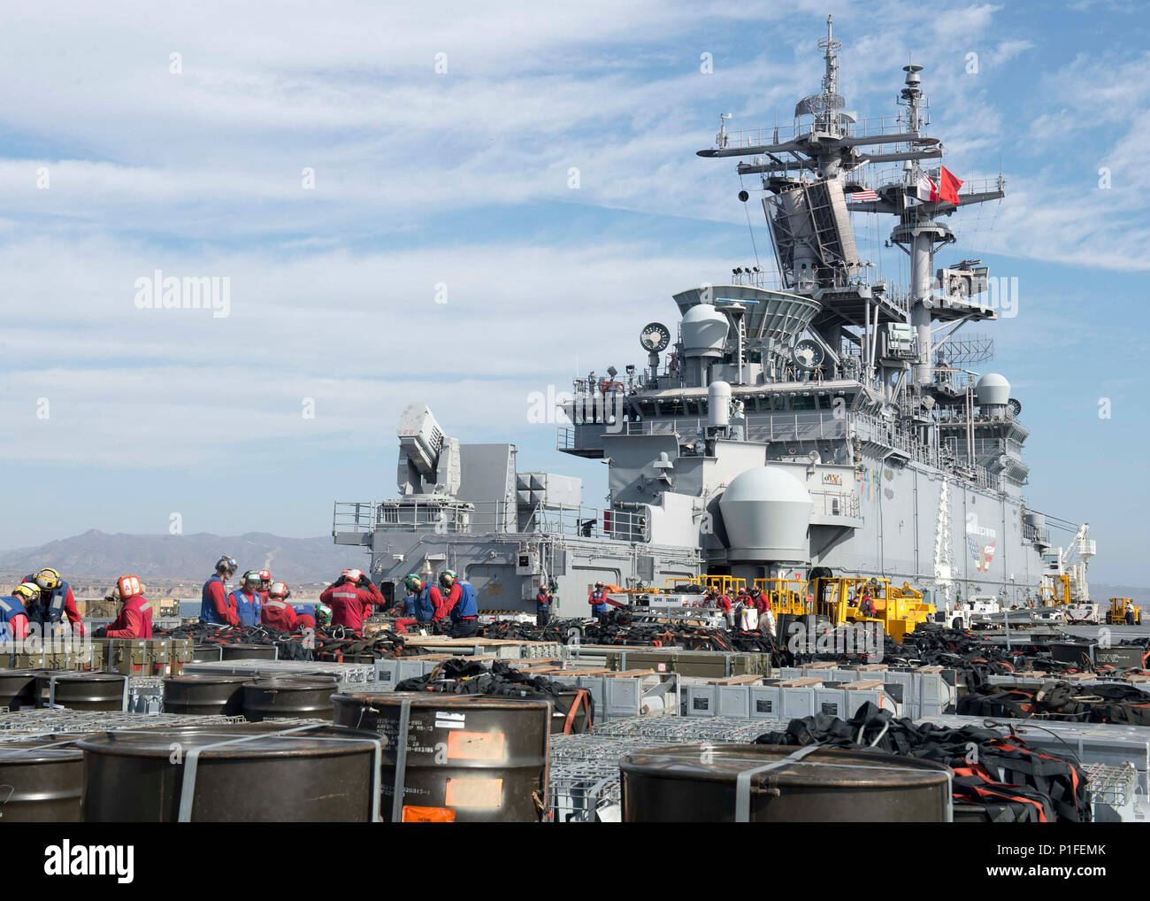 161026-N-GZ228-295 PACIFIC OCEAN (Oct. 26, 2016) Sailors, assigned to ...