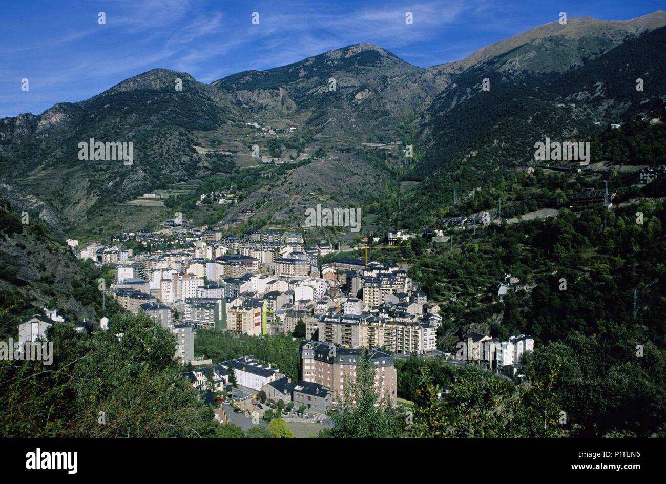 Sant Julià de Lòria, vista Stock Photo - Alamy