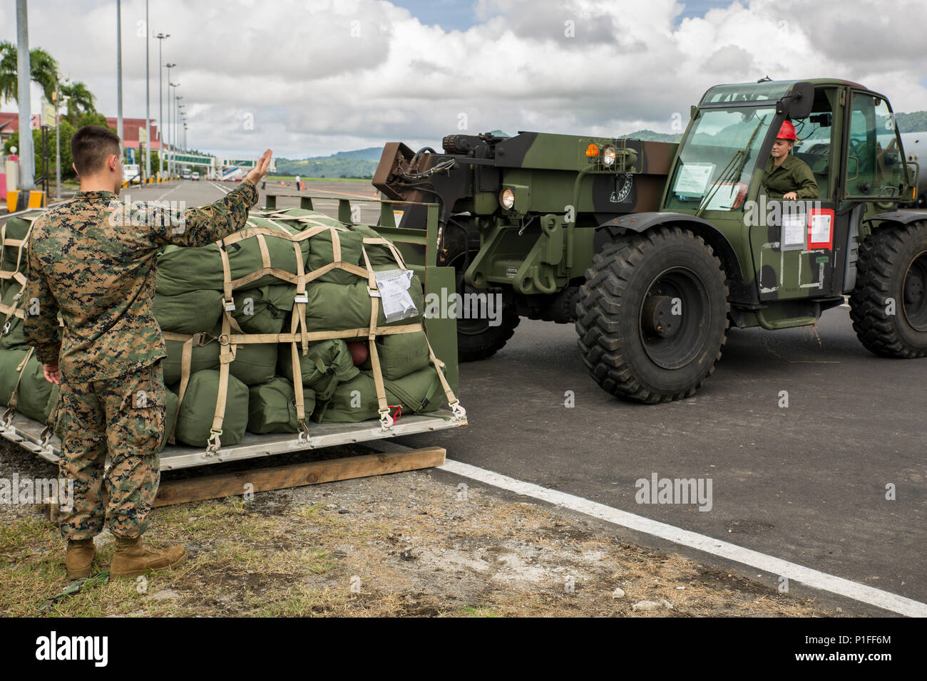 U.S. Marine Corps Cpl. Aaren Degracia, embarkation chief with Marine ...