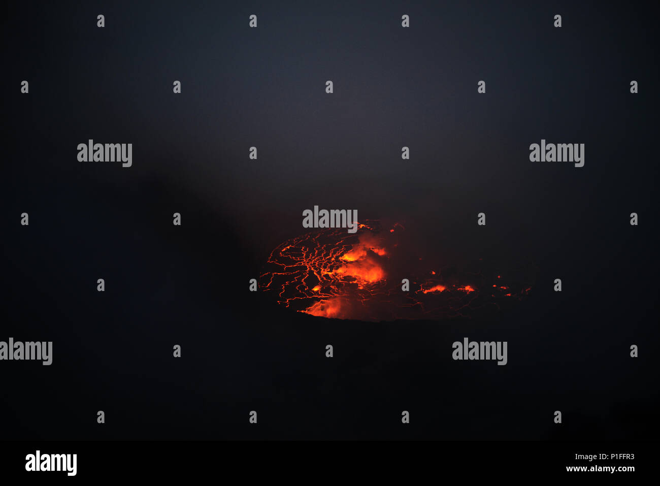 Nyiragongo volcano in the Virunga mountains, D.R.C Stock Photo - Alamy