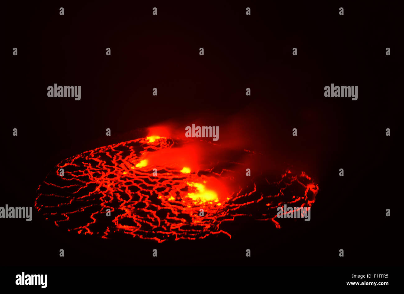 Nyiragongo volcano in the Virunga mountains, D.R.C Stock Photo - Alamy