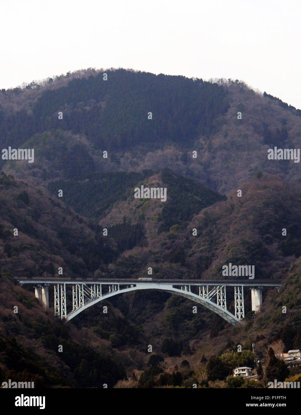 Bridges connecting the highways in Kyushu, Japan Stock Photo - Alamy