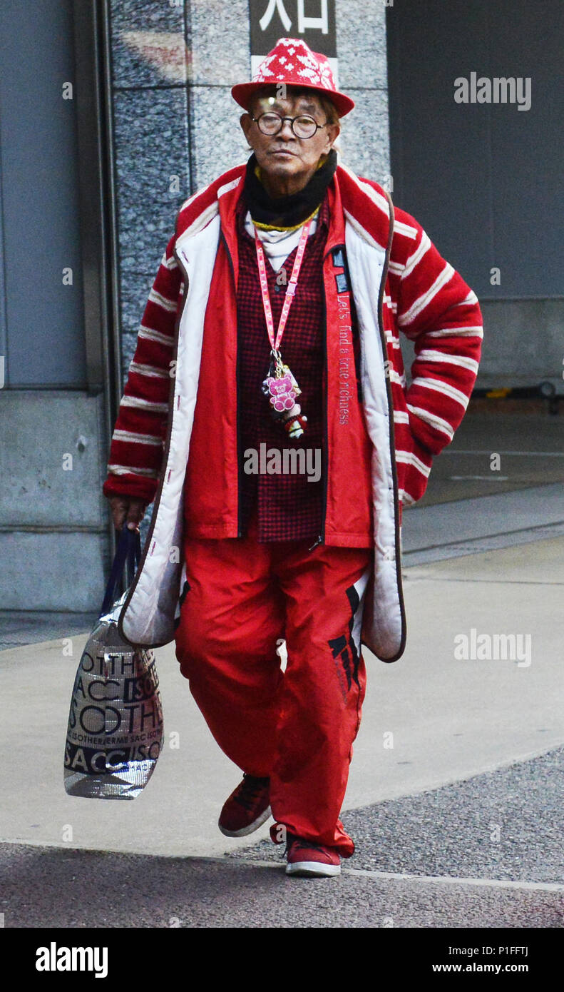 A colorful Japanese man in Fukuoka, Japan Stock Photo - Alamy