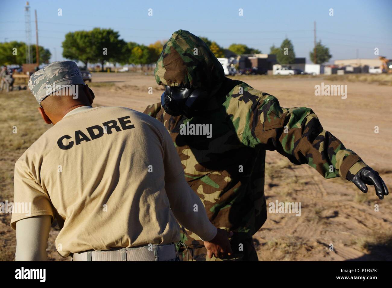 Master. Sgt. Daniel Key, Air Force Inspection Agency, suits up in ...