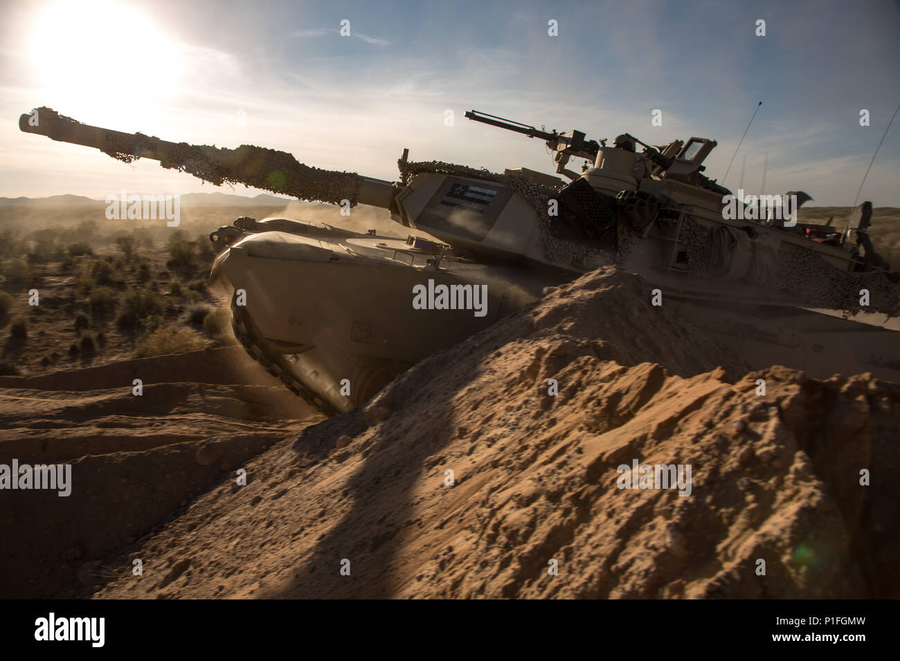 An M1A2 Main Battle Tank assigned to 1st Battalion, 35nd Armored ...