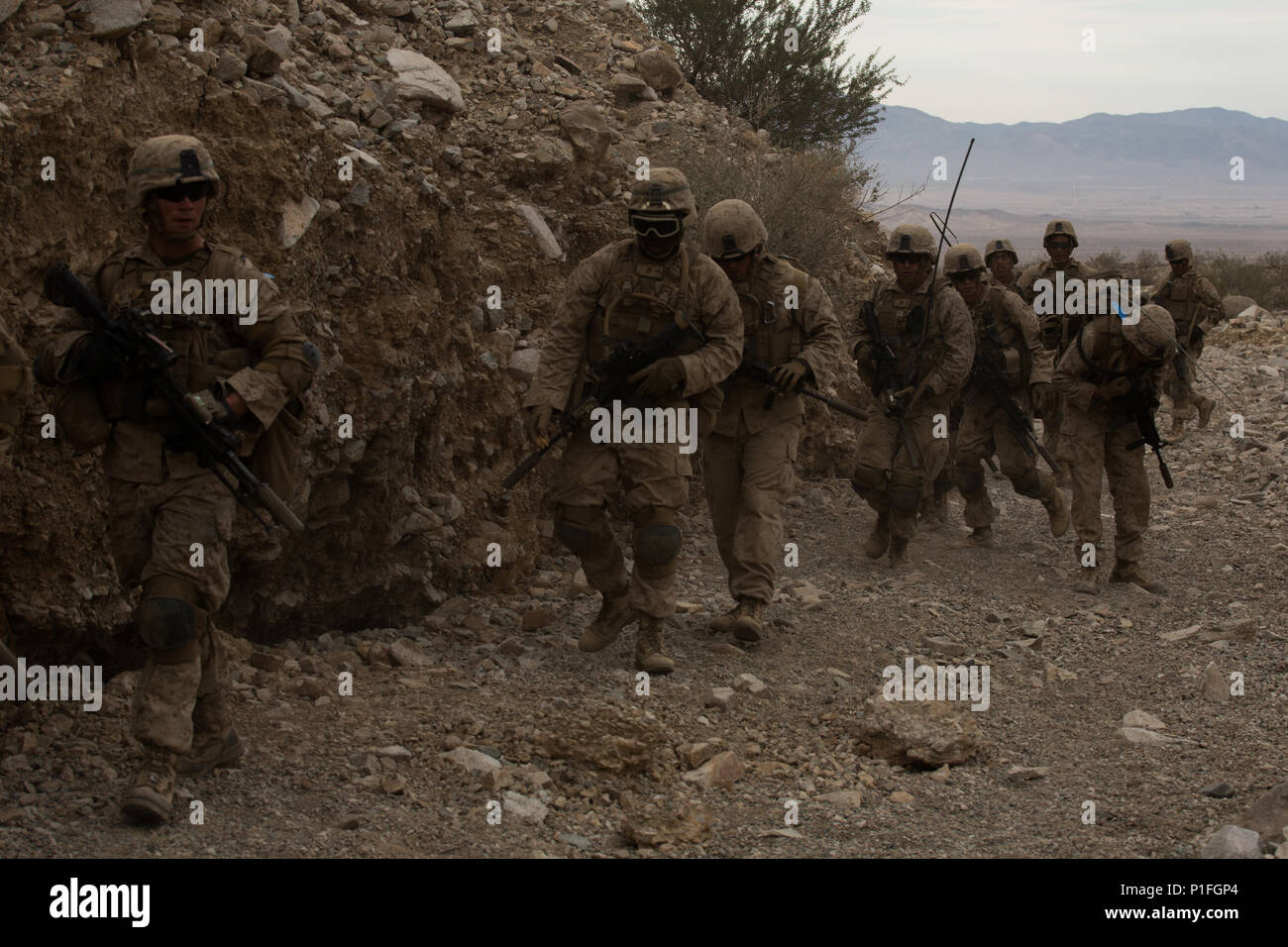 U.S. Marines with Bravo Company, 1st Battalion, 2nd Marine Regiment ...
