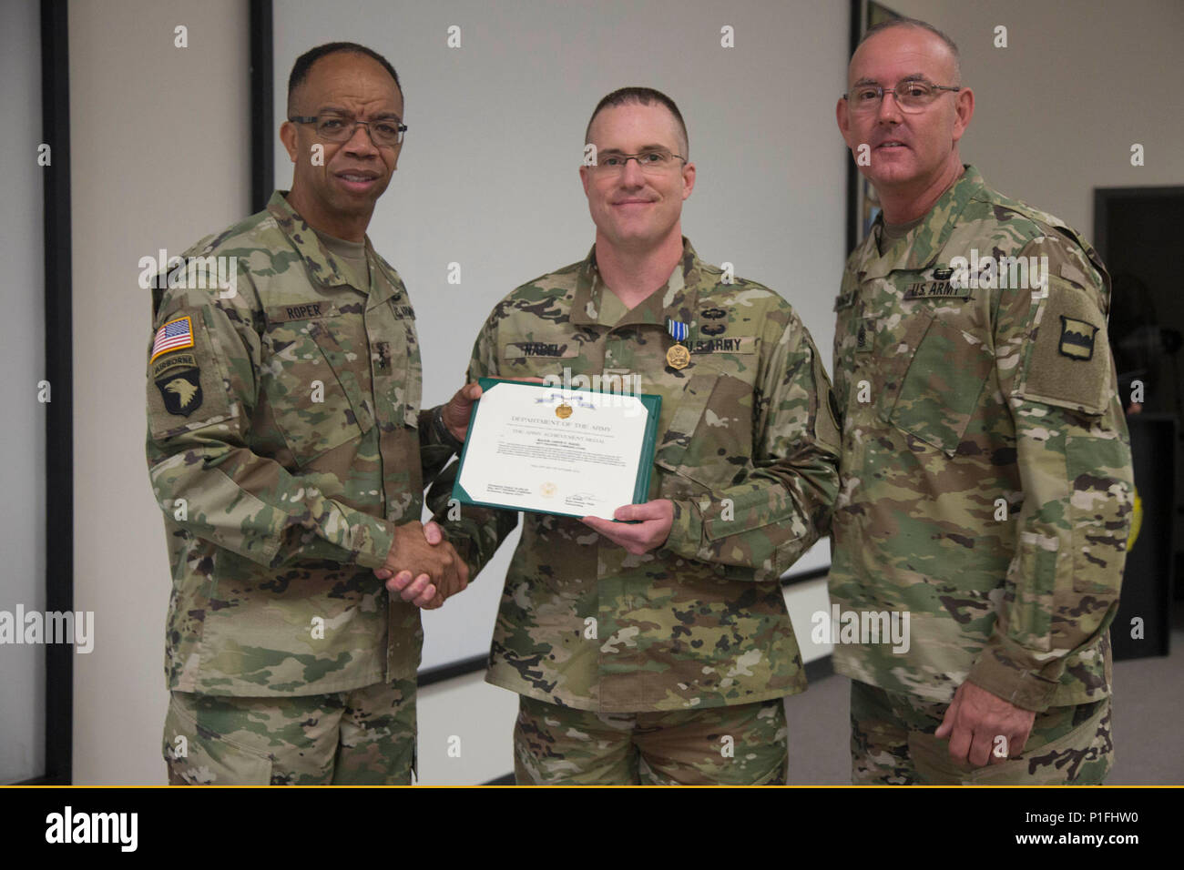Maj. Gen. A.C. Roper, commander of the 80th Training Command, and ...