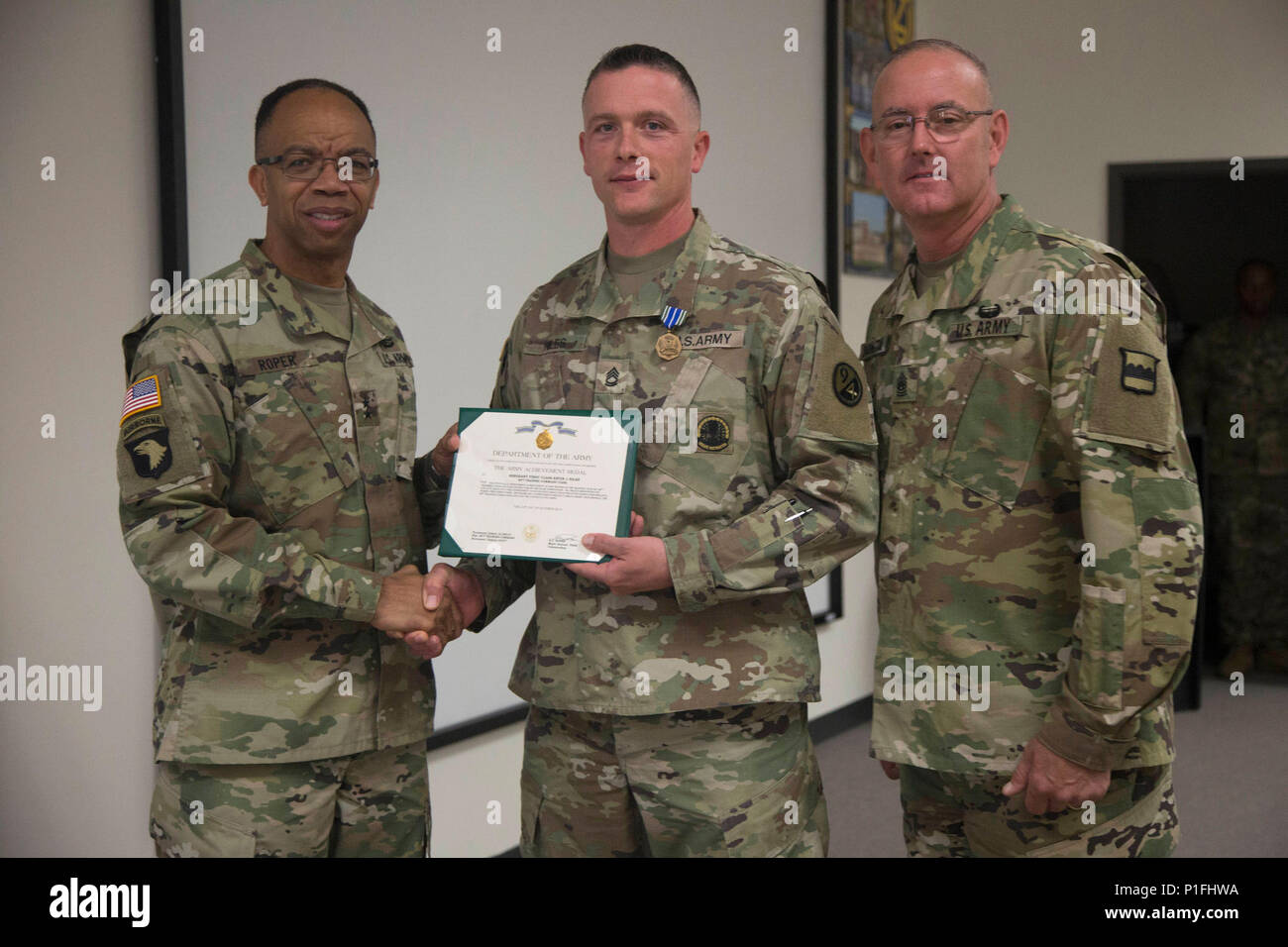 Maj. Gen. A.C. Roper, commander of the 80th Training Command, and ...