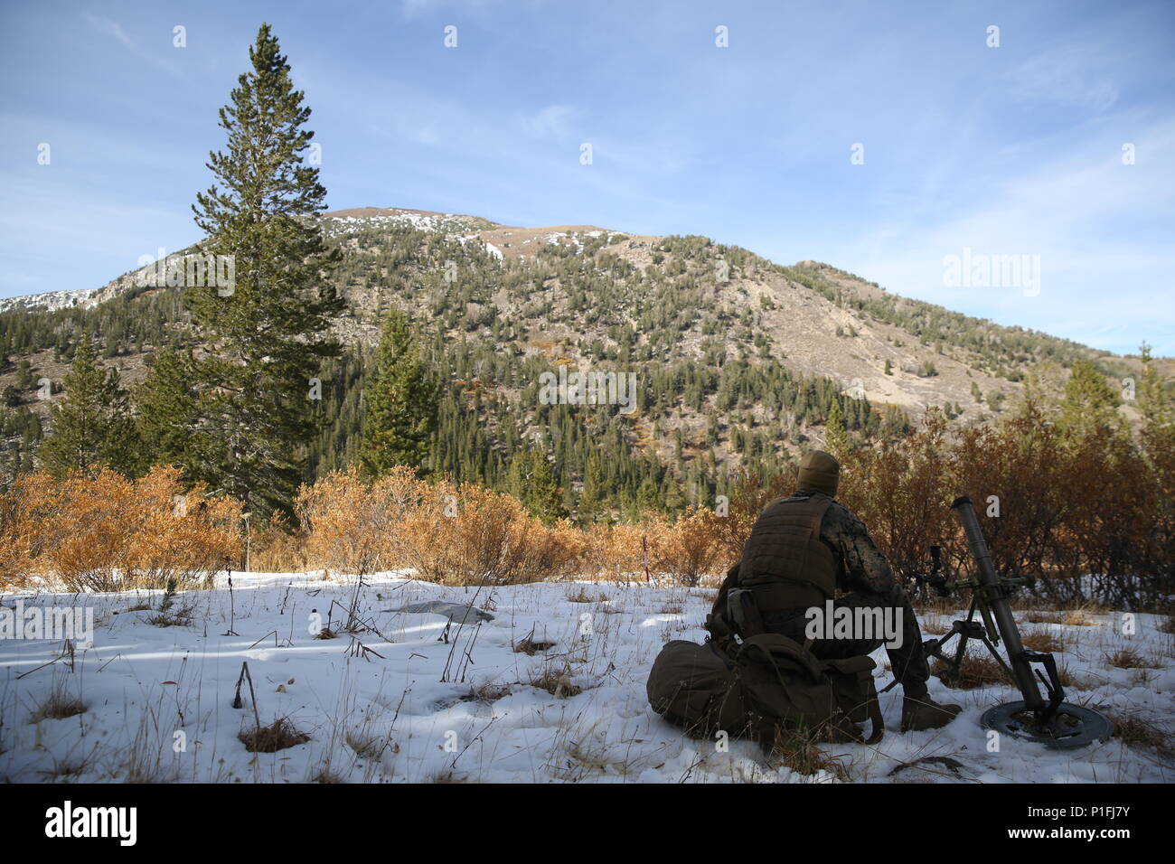 Private First Class Zacharie Miller, a mortar man with Company L, 3rd ...