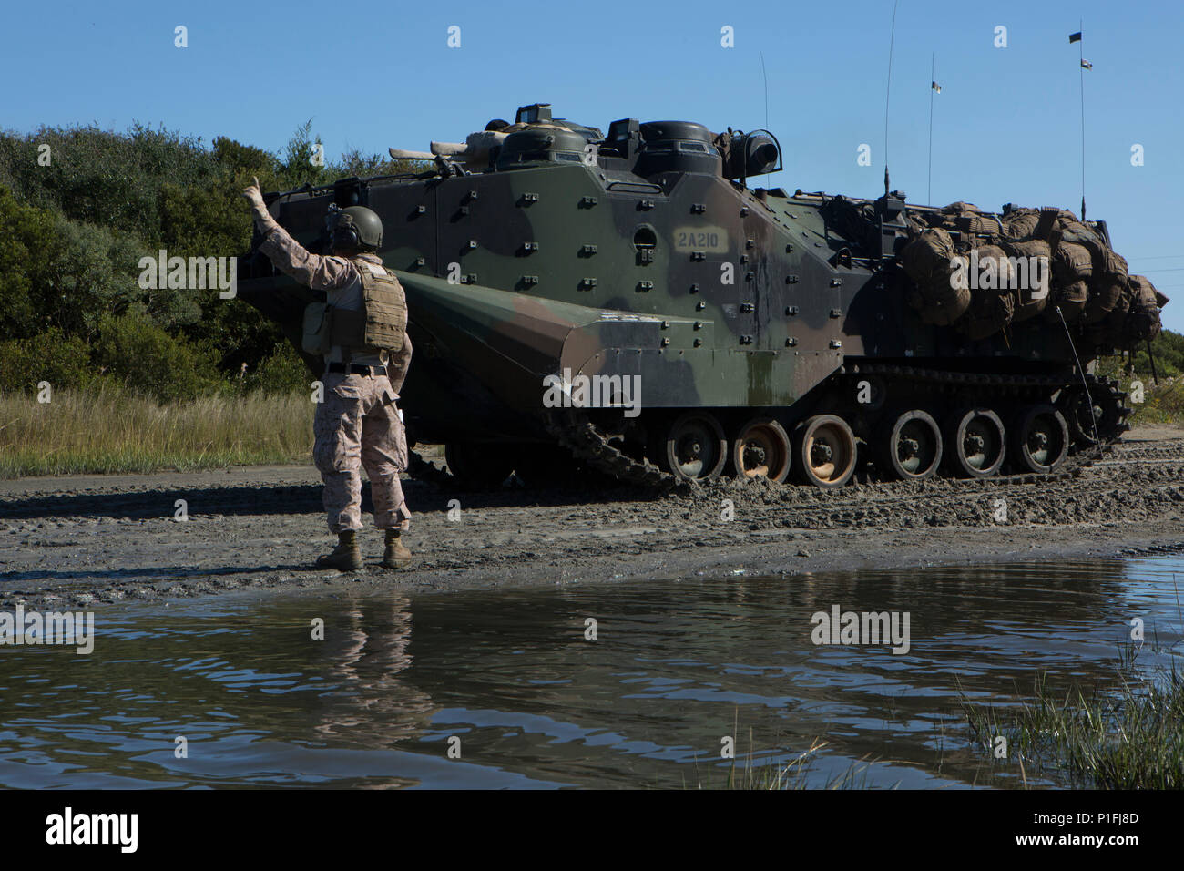 U.S. Marine Corps Gunnery Sgt. Matthew S. Abbott, left, Assault ...