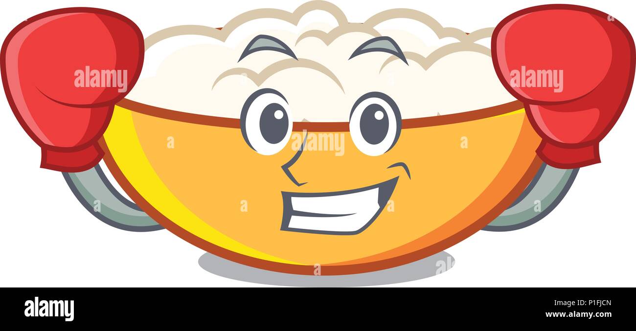 Boxing cottage cheese character cartoon Stock Vector Image & Art - Alamy
