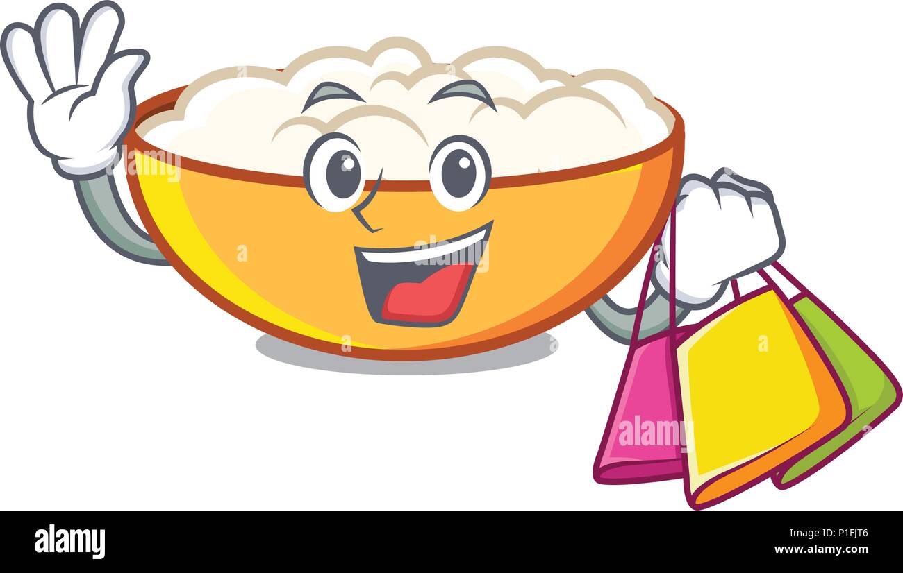 Shopping cottage cheese character cartoon Stock Vector Image & Art - Alamy