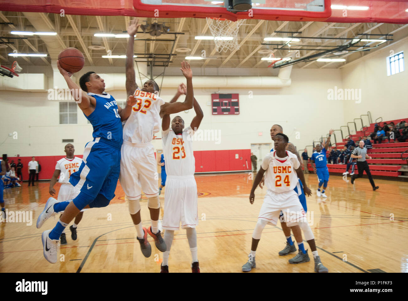 U.S. Air Force Senior Airman Daveon Allen, guard, Air Force basketball ...