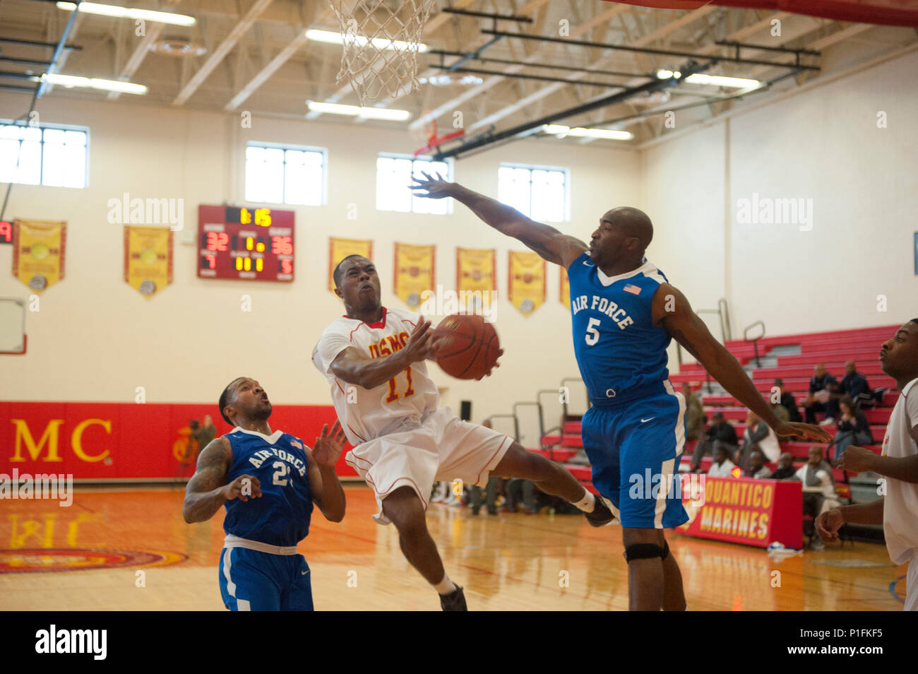 U.S. Marine Corps Cpl. Brian Doyle, guard, Marine Corps basketball team ...