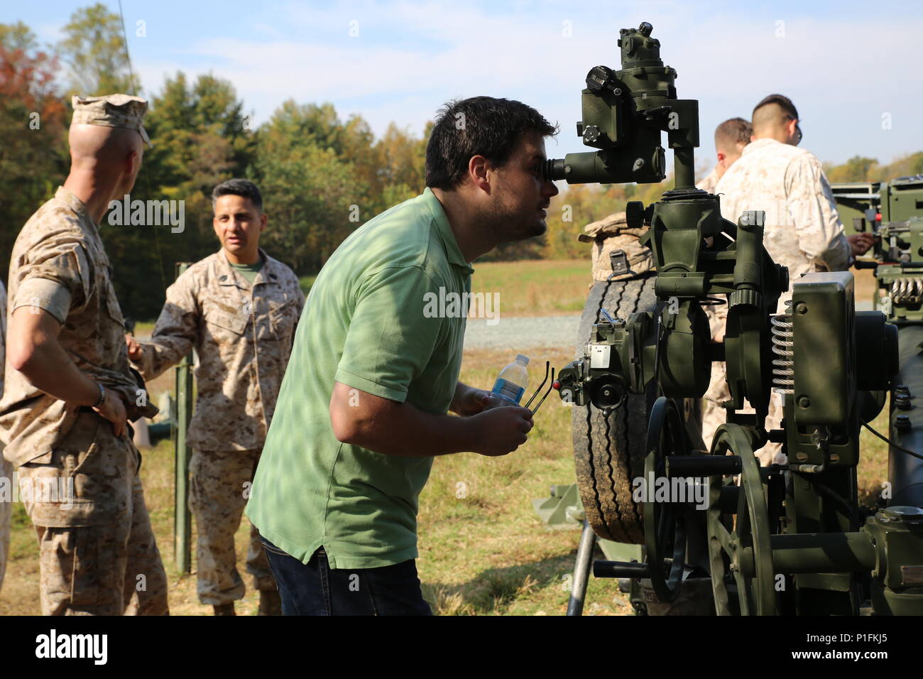 Caleb Hughes, the large-caliber ammunition engineer at MCSC’s ...
