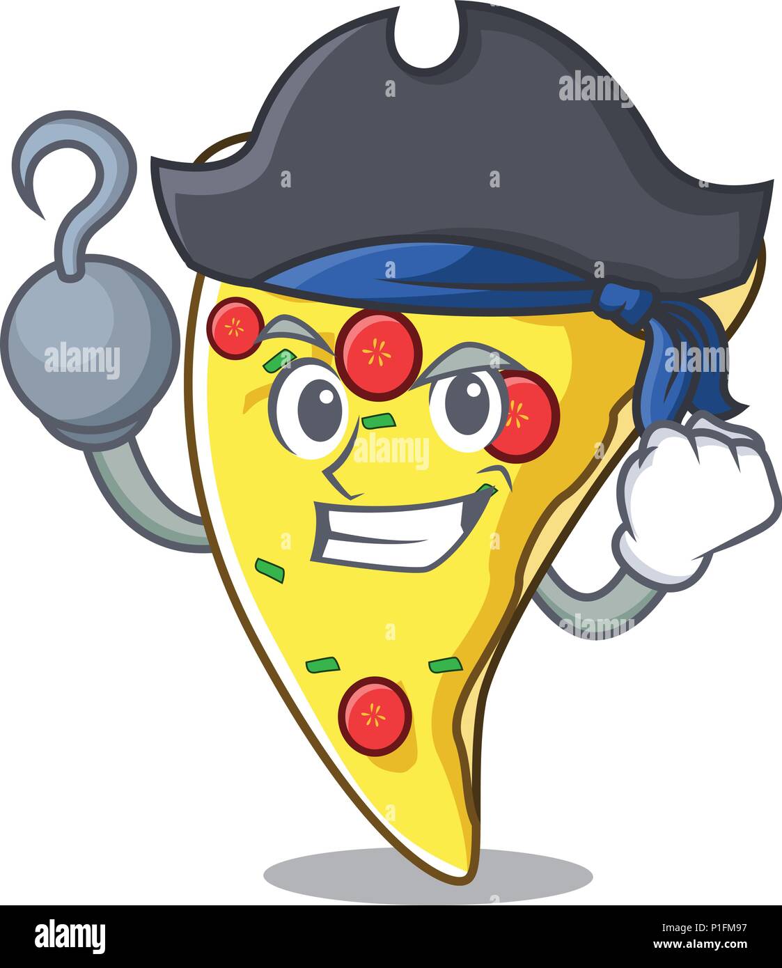 Pirate pizza slice character cartoon Stock Vector Image & Art - Alamy