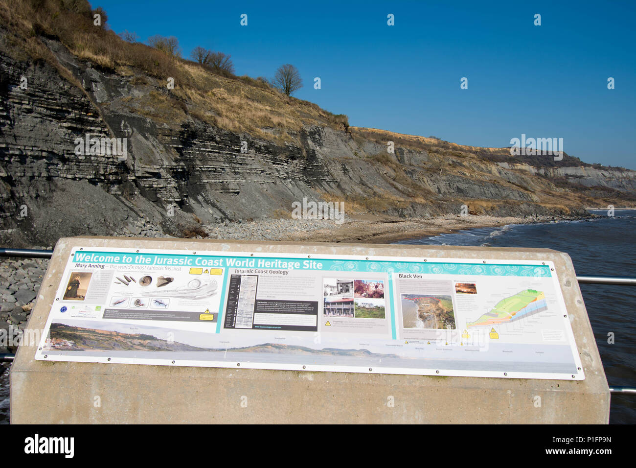 Lime Regis England map coastal sign signs story maps hill hills ...