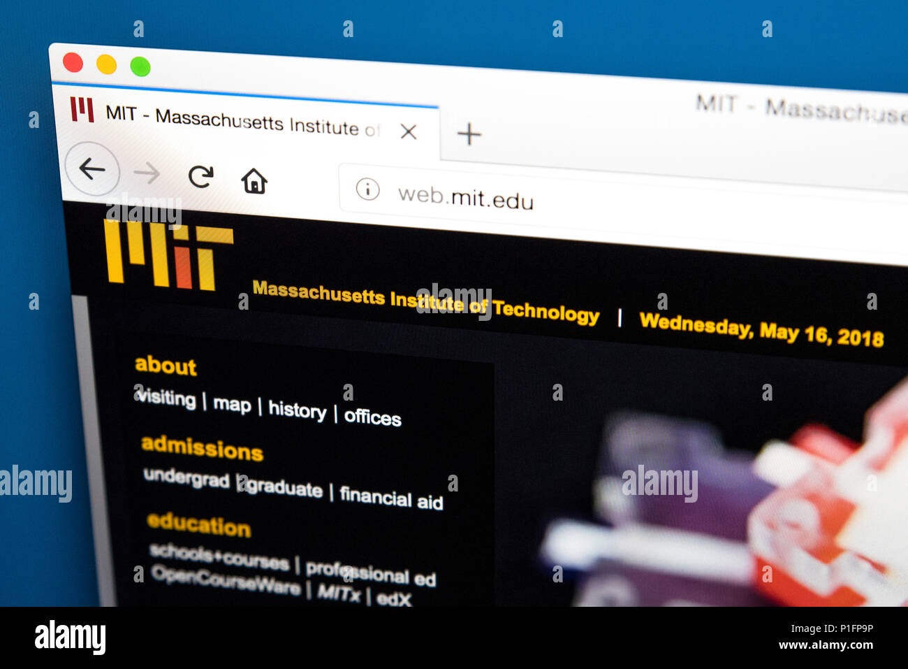Massachusetts institute technology mit logo hi-res stock photography ...