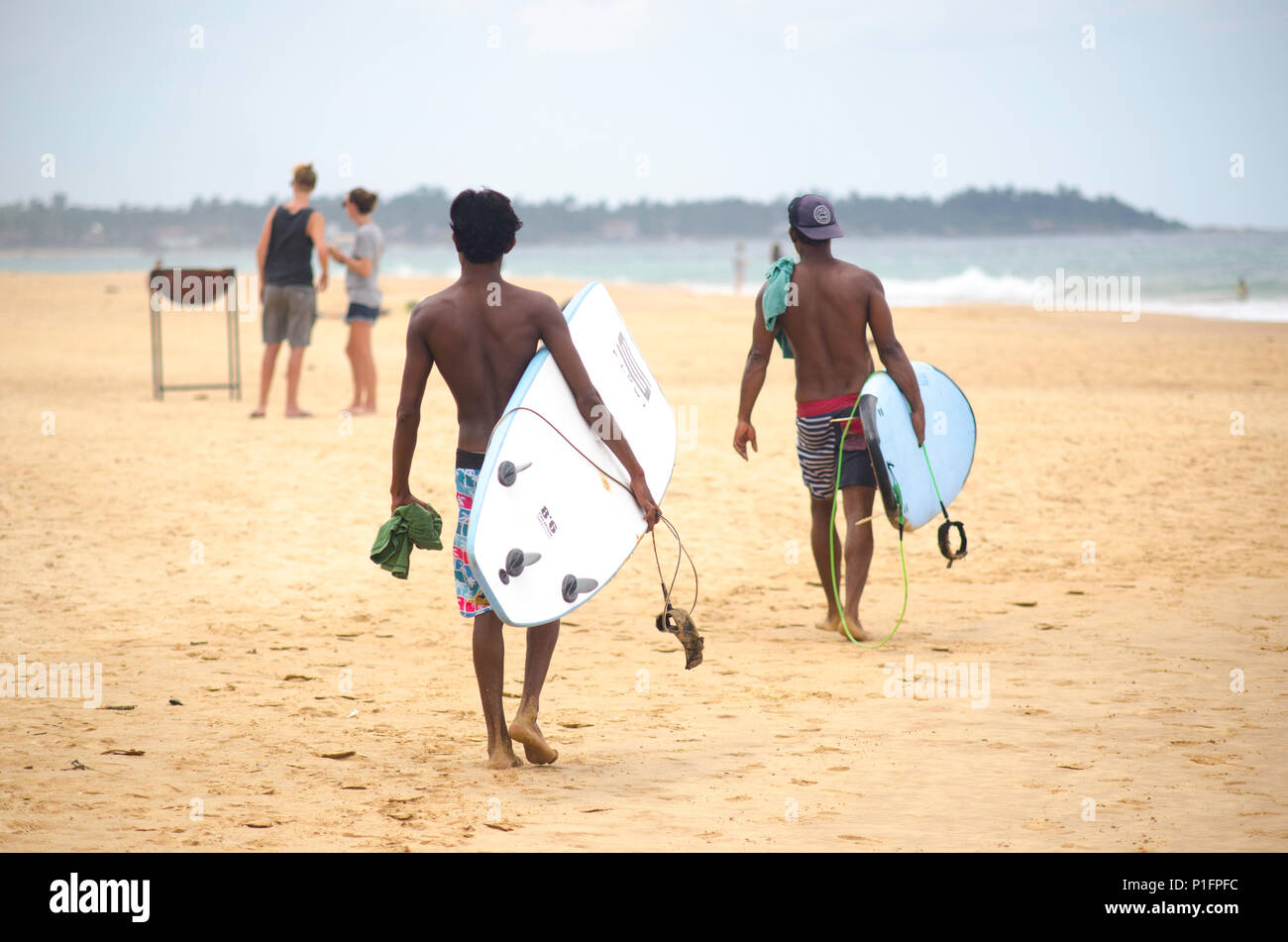 Hikkaduwa surfing hi-res stock photography and images - Alamy