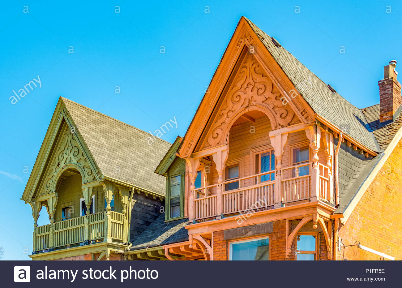 Old Houses Toronto Neighborhood Stock Photos & Old Houses Toronto ...