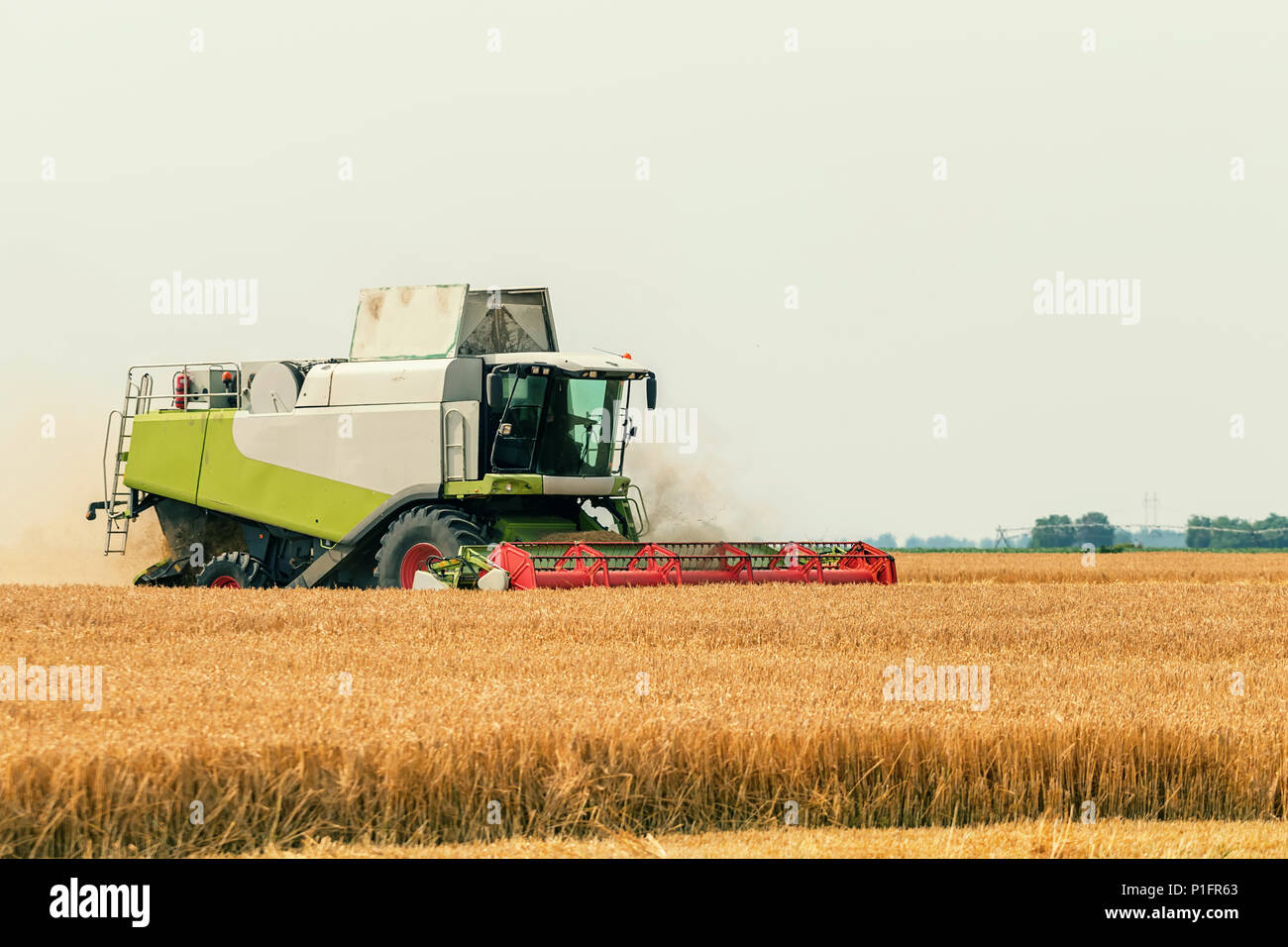 Combine Harvester Working High Resolution Stock Photography and Images ...