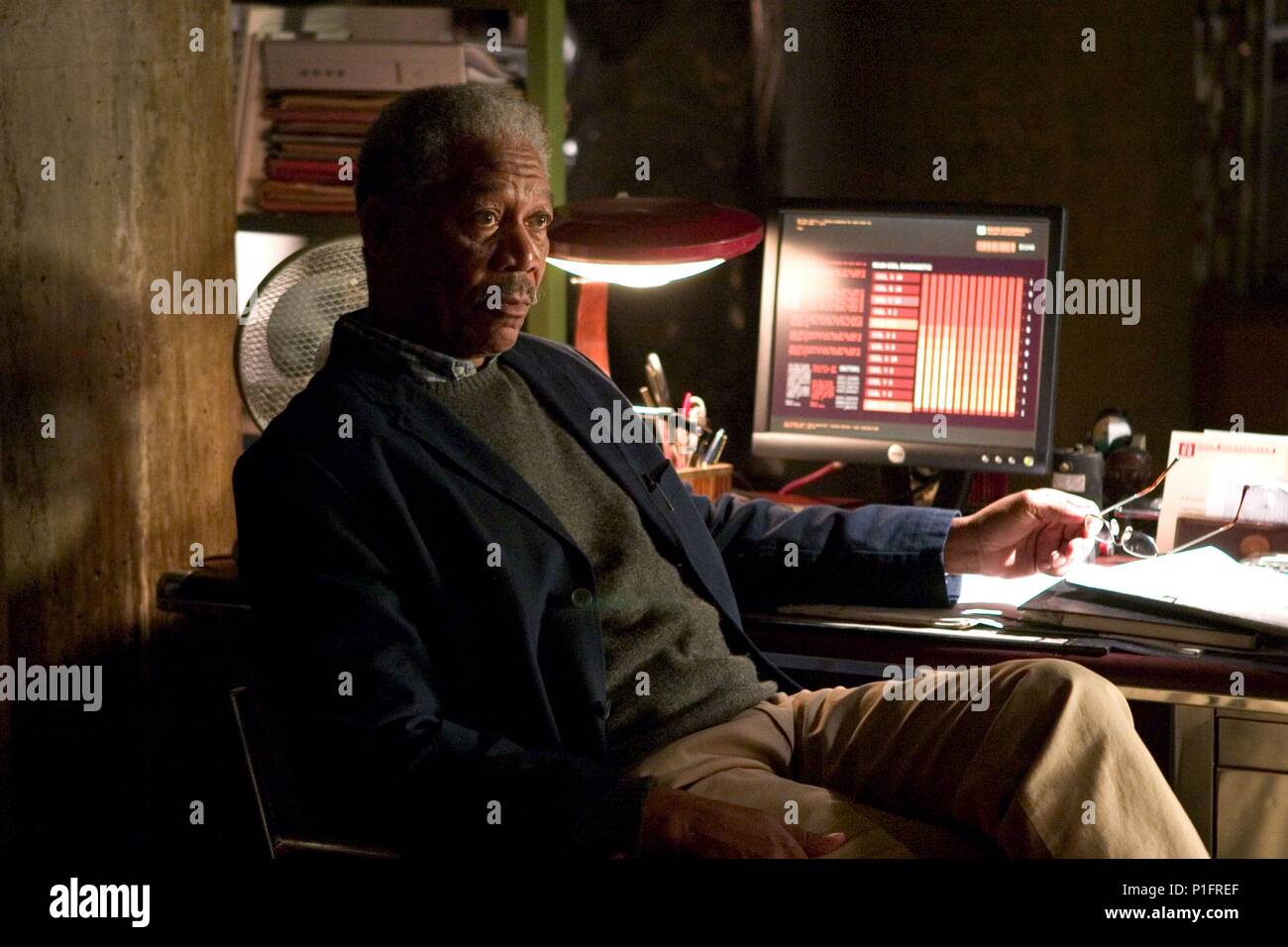 Batman begins 2005 morgan freeman hi-res stock photography and images ...