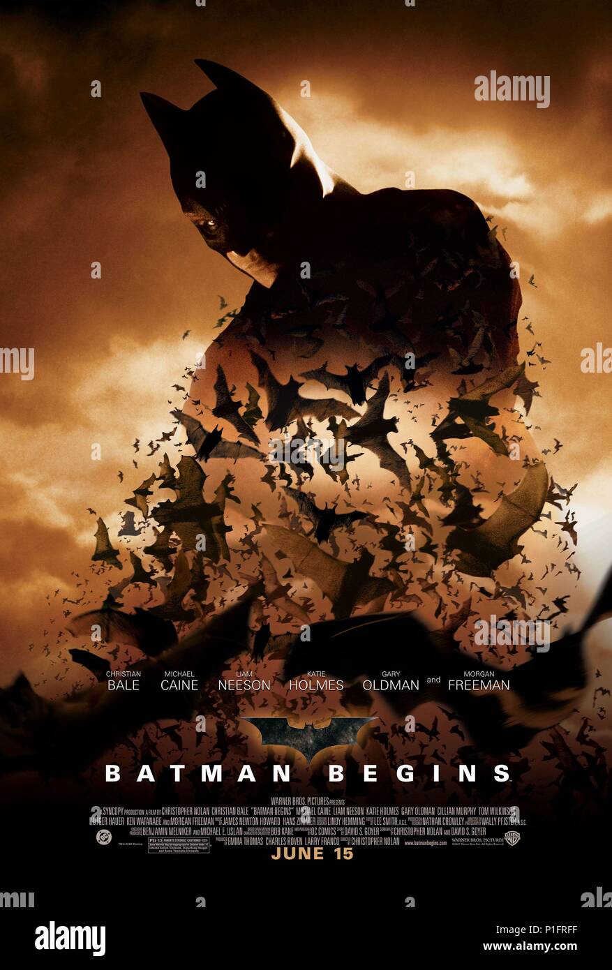 Batman begins film poster hi-res stock photography and images - Alamy