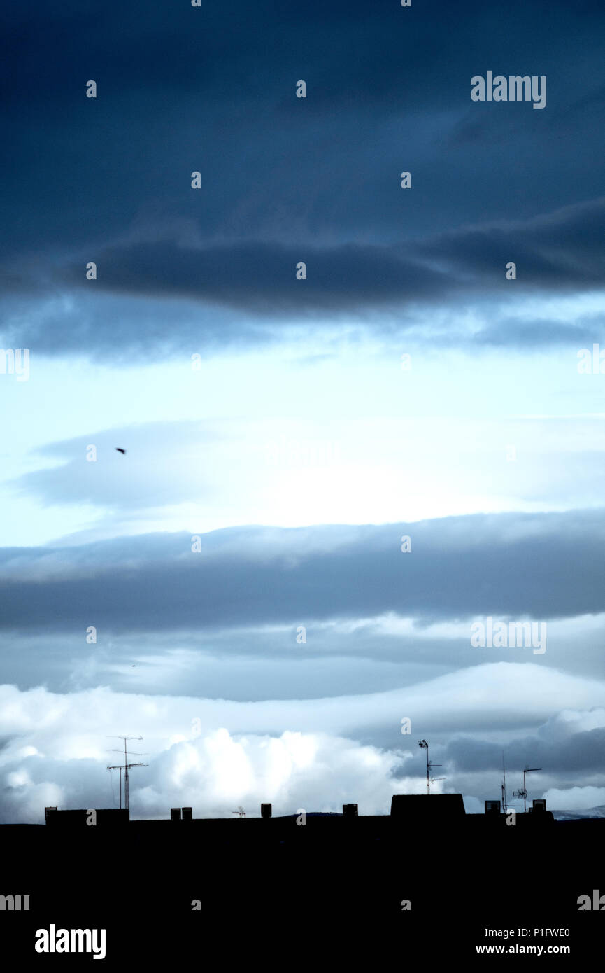 Sky with clouds and high contrast colors. Tranquil scene Stock Photo ...