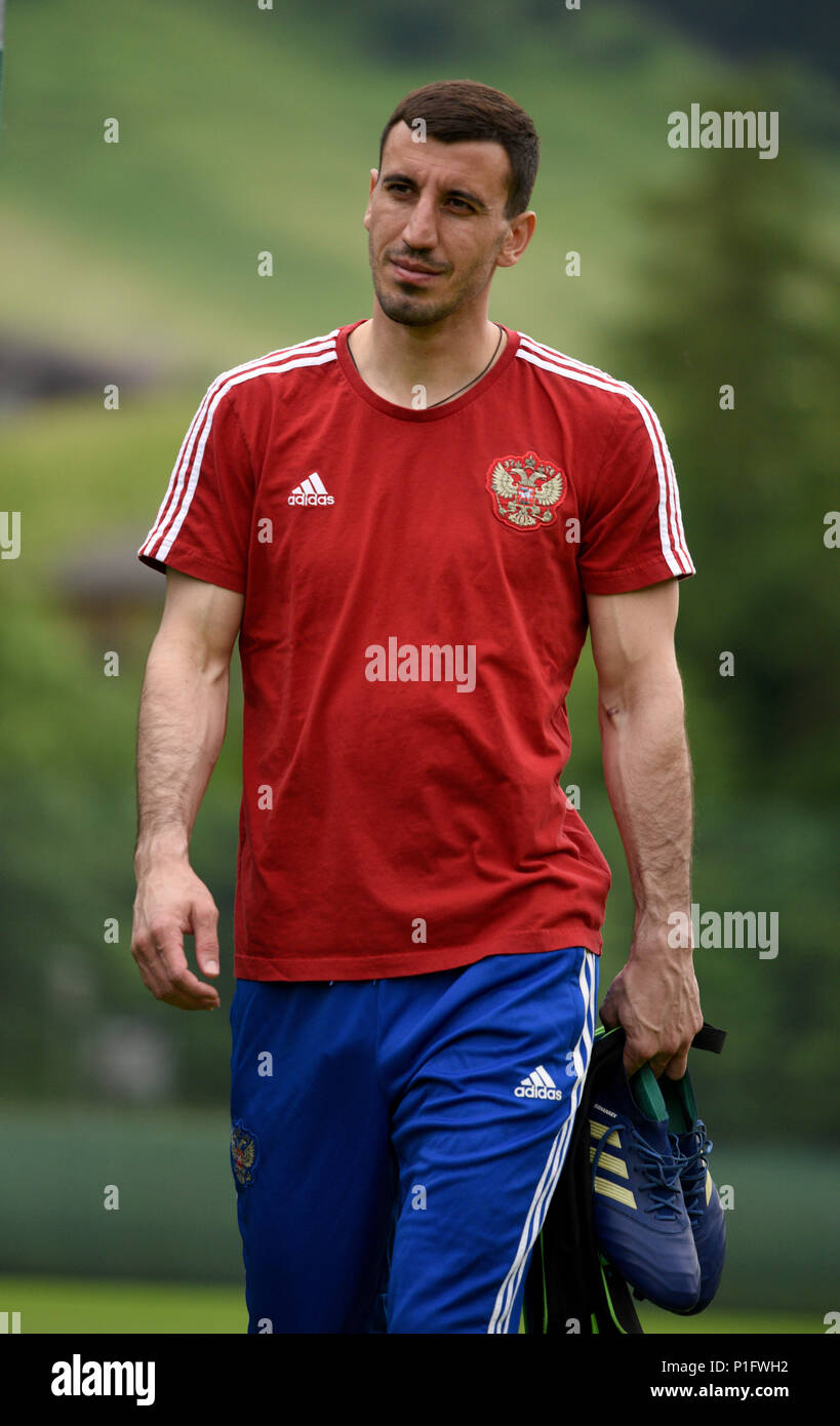Neustift, Tirol, Austria - May 28, 2018. Russian football goalkeeper ...