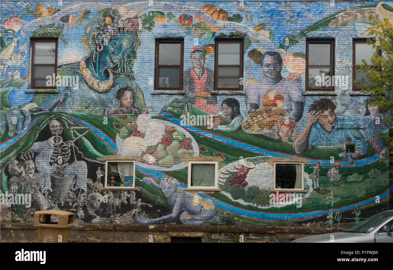 street mural Madison Wisconsin Stock Photo - Alamy