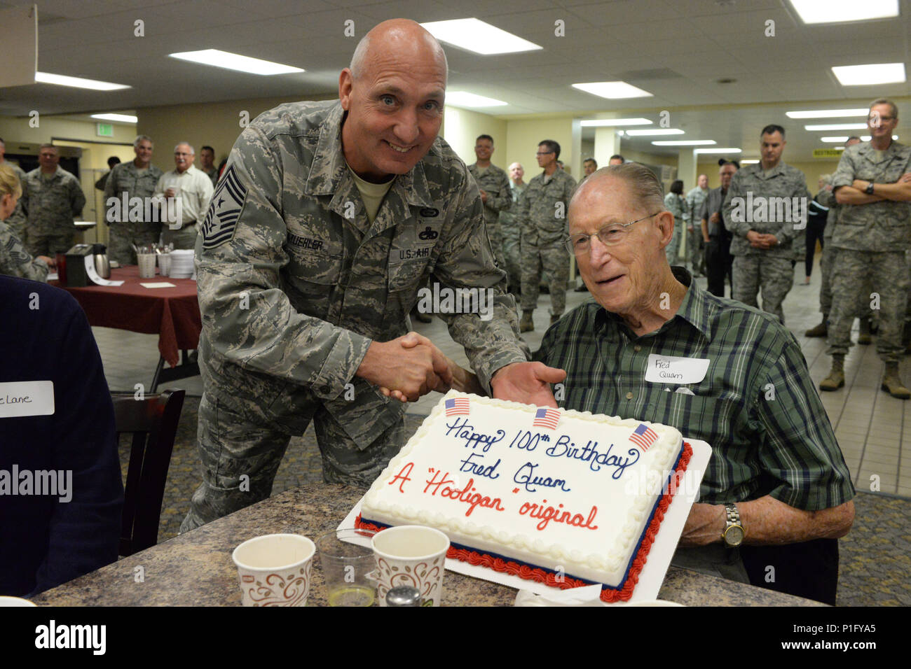 U.S. Air Force Chief Master Sgt. Kevin Muehler, the North Dakota Air ...
