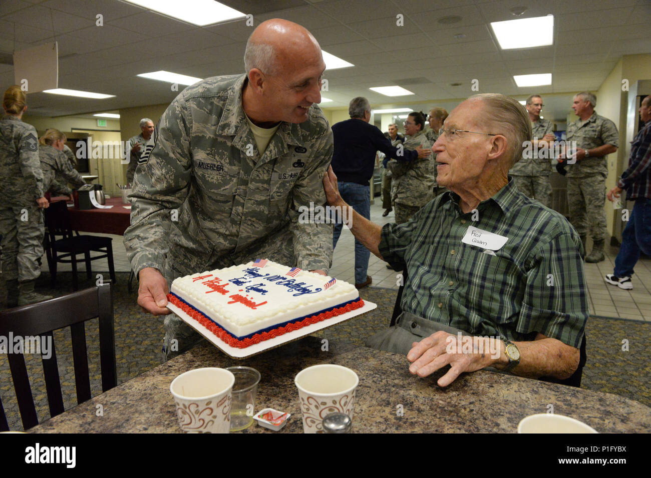 U.S. Air Force Chief Master Sgt. Kevin Muehler, the North Dakota Air ...