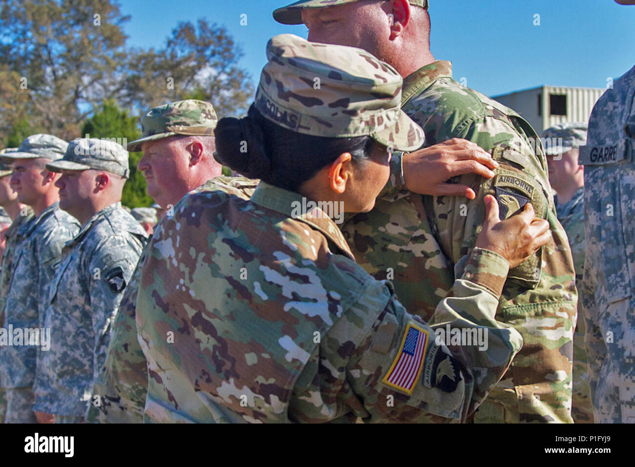 Lt. Col. Gina SanNicolas, commander for the 129th Combat Sustainment ...