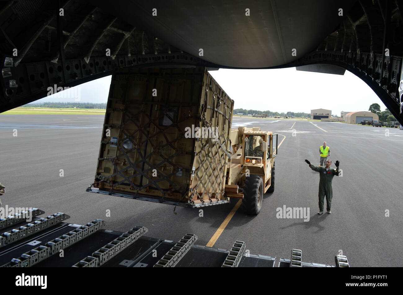 U.S. Air Force Tech. Sgt. Terry Greenwood, a C-17 aircrew member ...