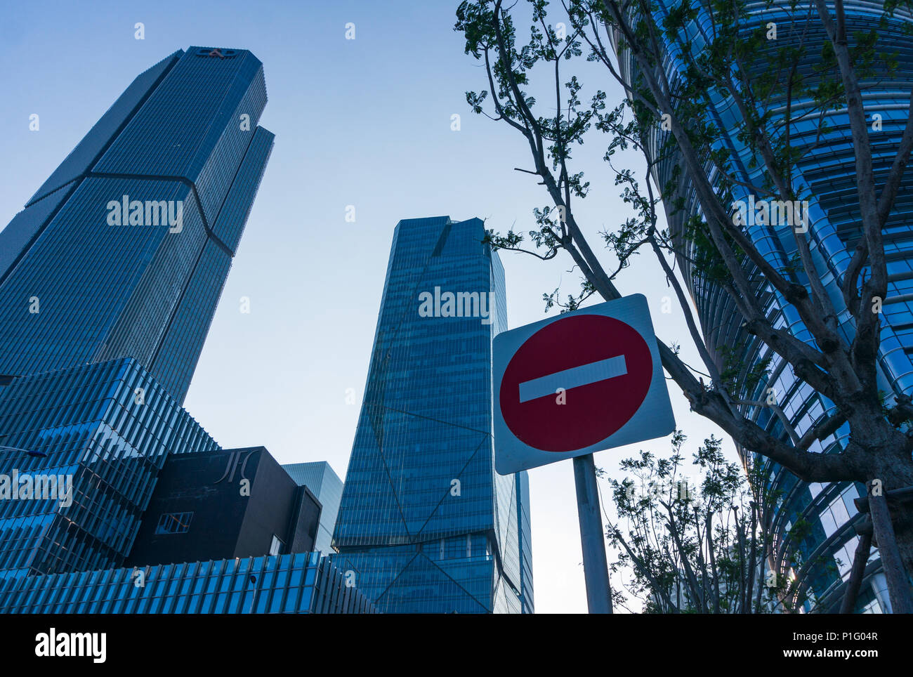 Xiamen, China - May 19, 2018: Sign of No Entry at Xiamen International ...