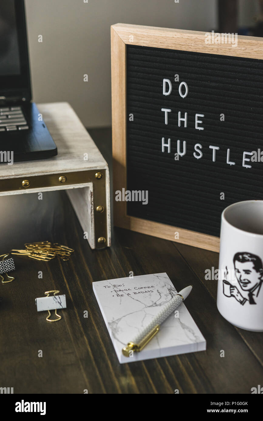 Office desk detail hi-res stock photography and images - Alamy