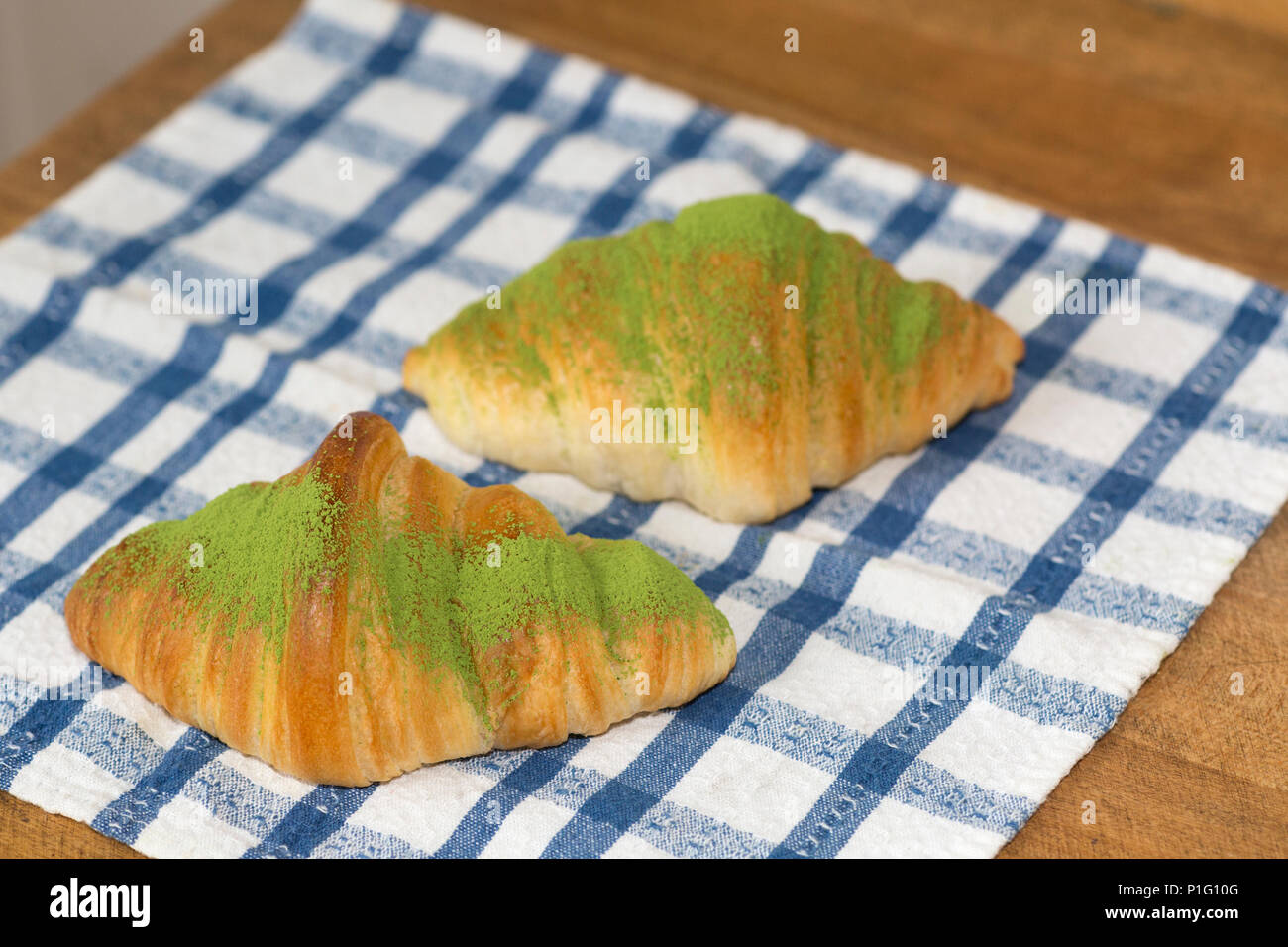 Matcha croissant hi-res stock photography and images - Alamy