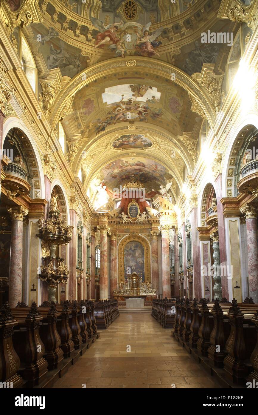 . Viena / Wien; la Jesuitenkirche (Iglesia de los Jesuitas ...