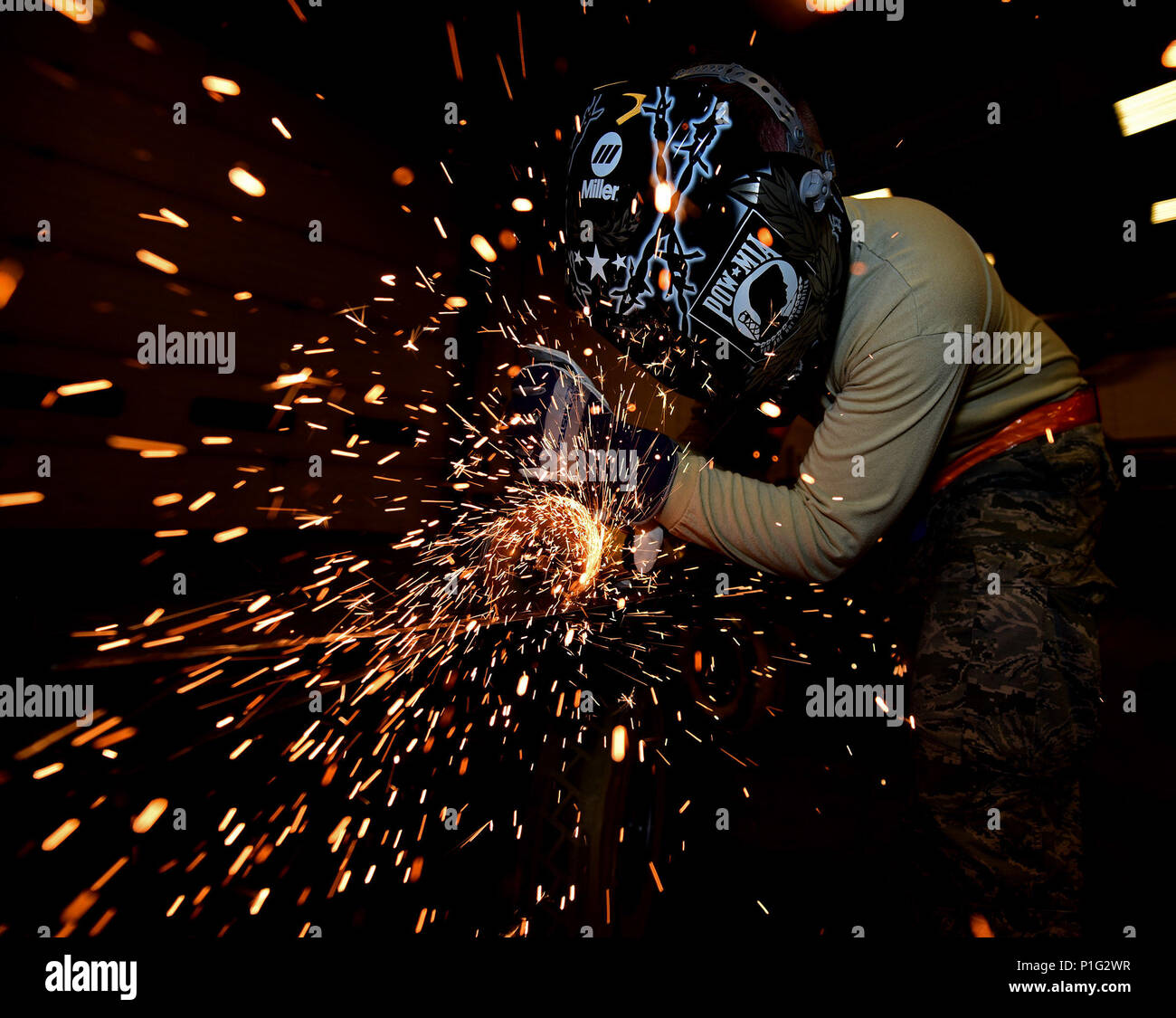 Senior Airman Kyle Eberhart, an aircraft metals technology journeyman ...