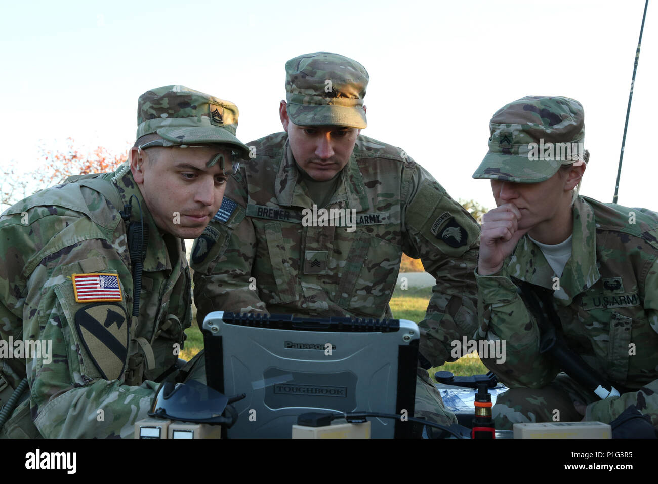 From left, U.S. Army Sgt. 1st Class Andrew Macvey of the Joint ...