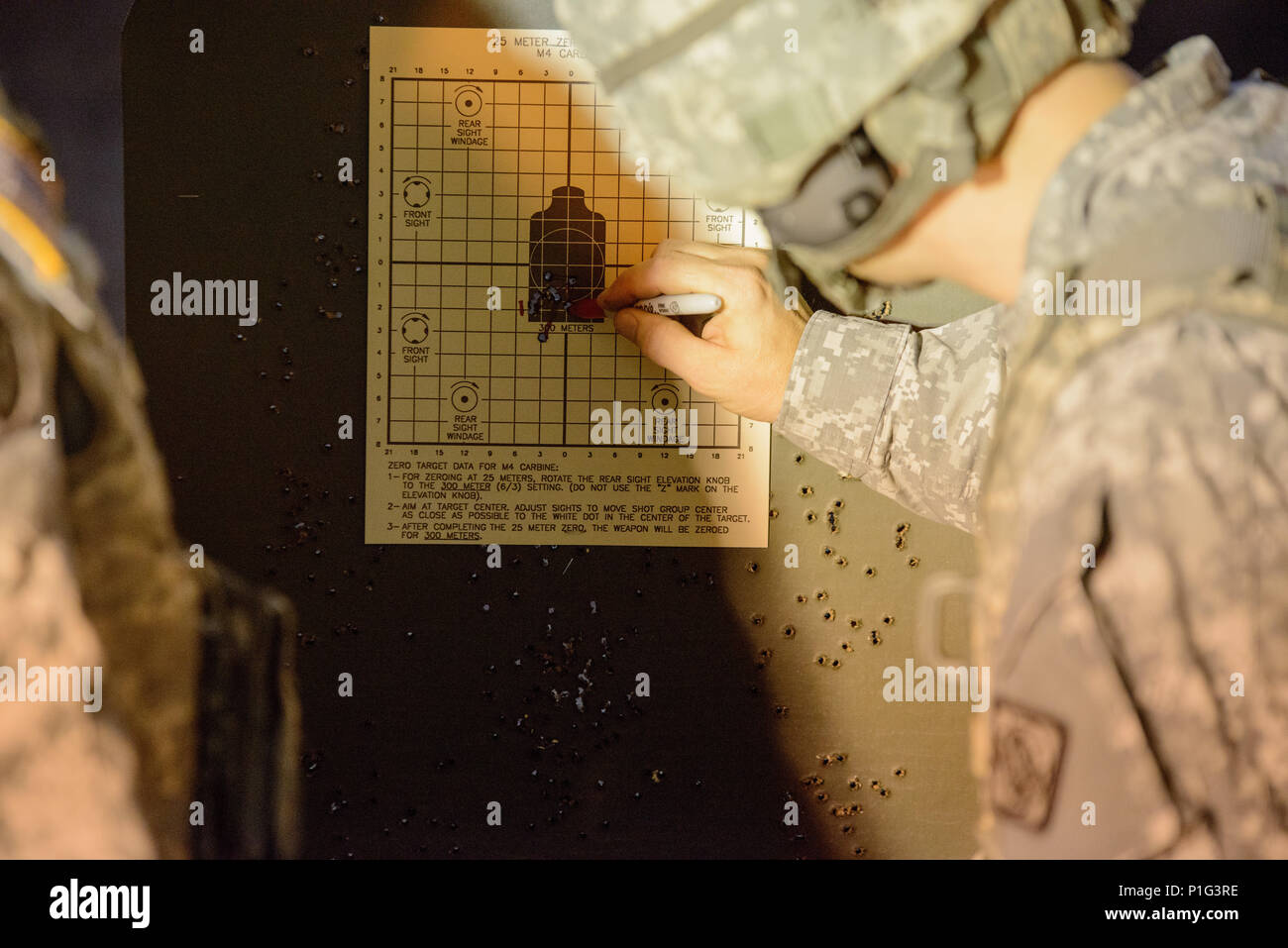 U.S. Army Sgt. 1st Class Scott Null, range officer in charge with 39th ...