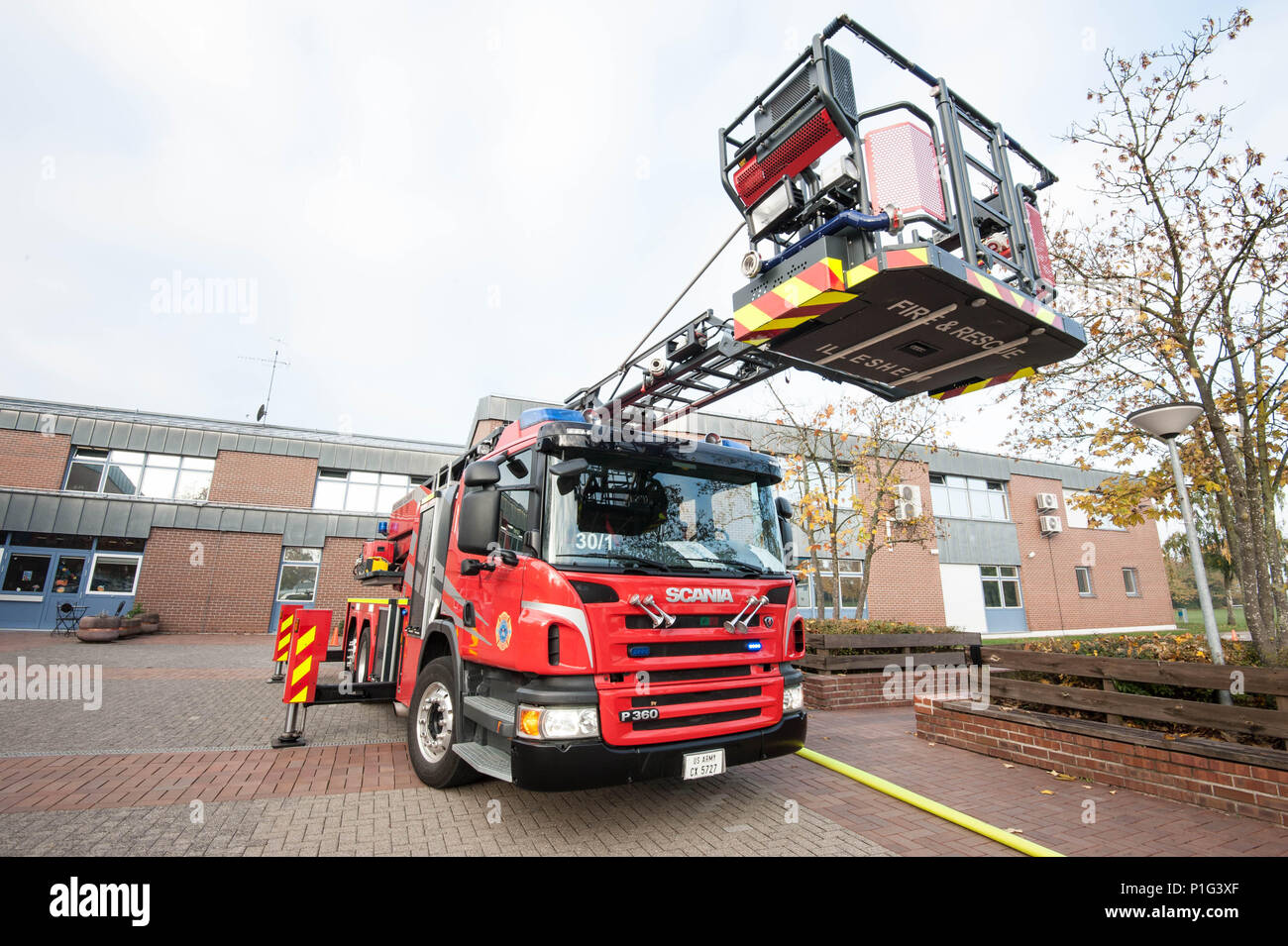 U.S. Army civilian firefighters from U.S. Army Garrison Ansbach ...