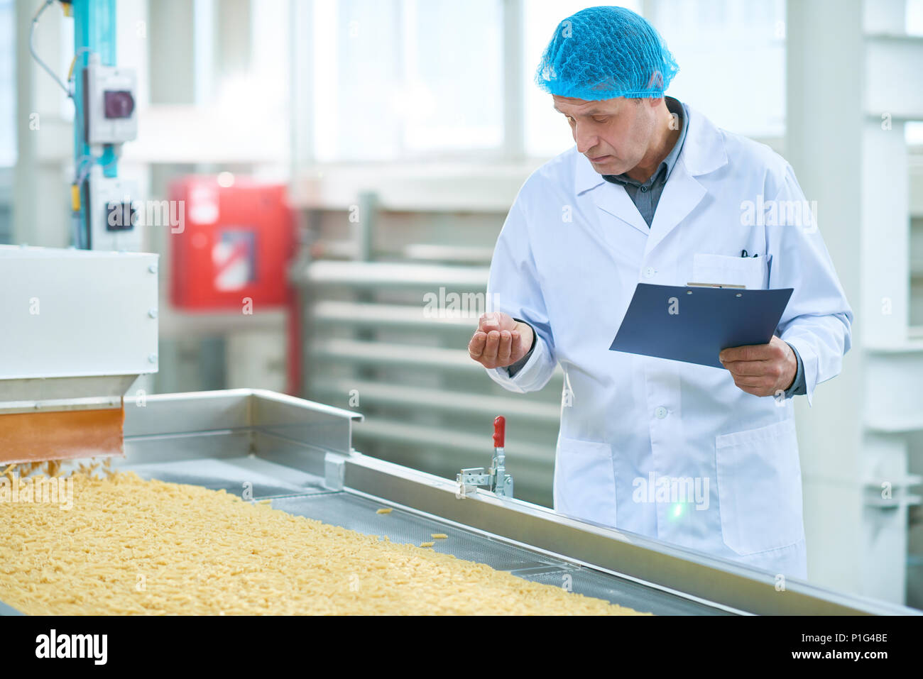 Inspector at Food Factory Stock Photo - Alamy