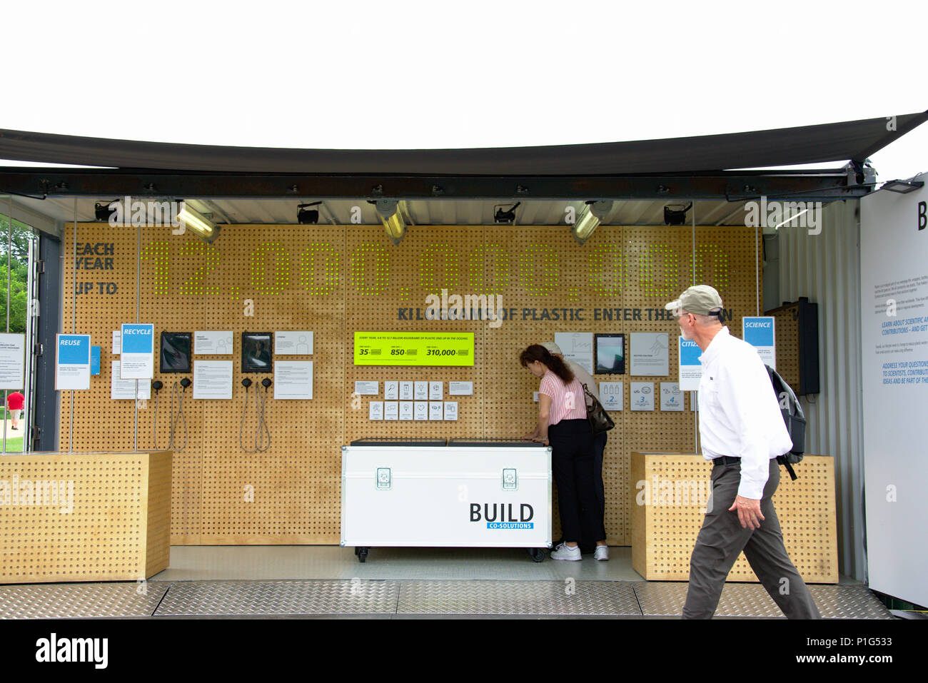 Plastic Ocean Pollution Display in Washington DC Stock Photo - Alamy