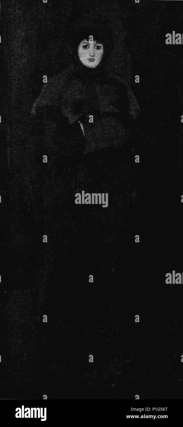 'Portrait of Lady Meux in Furs', photograph of lost oil painting by ...