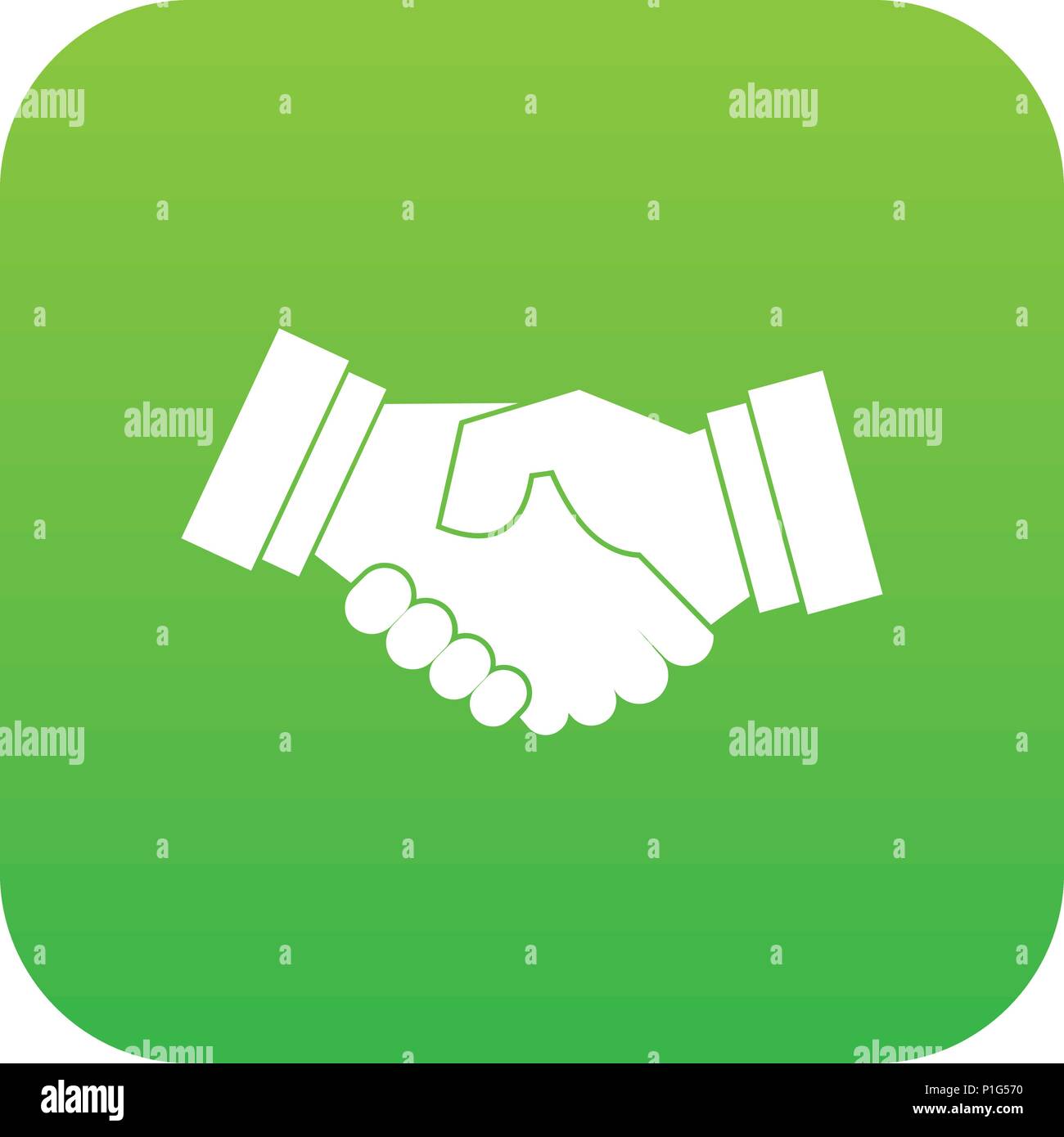 Handshake icon digital green Stock Vector Image & Art - Alamy