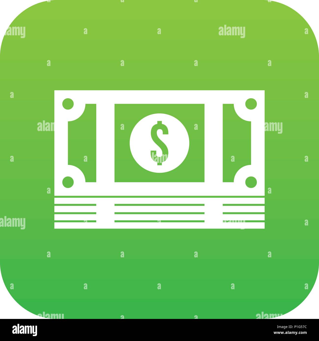 Stack of money icon digital green Stock Vector Image & Art - Alamy