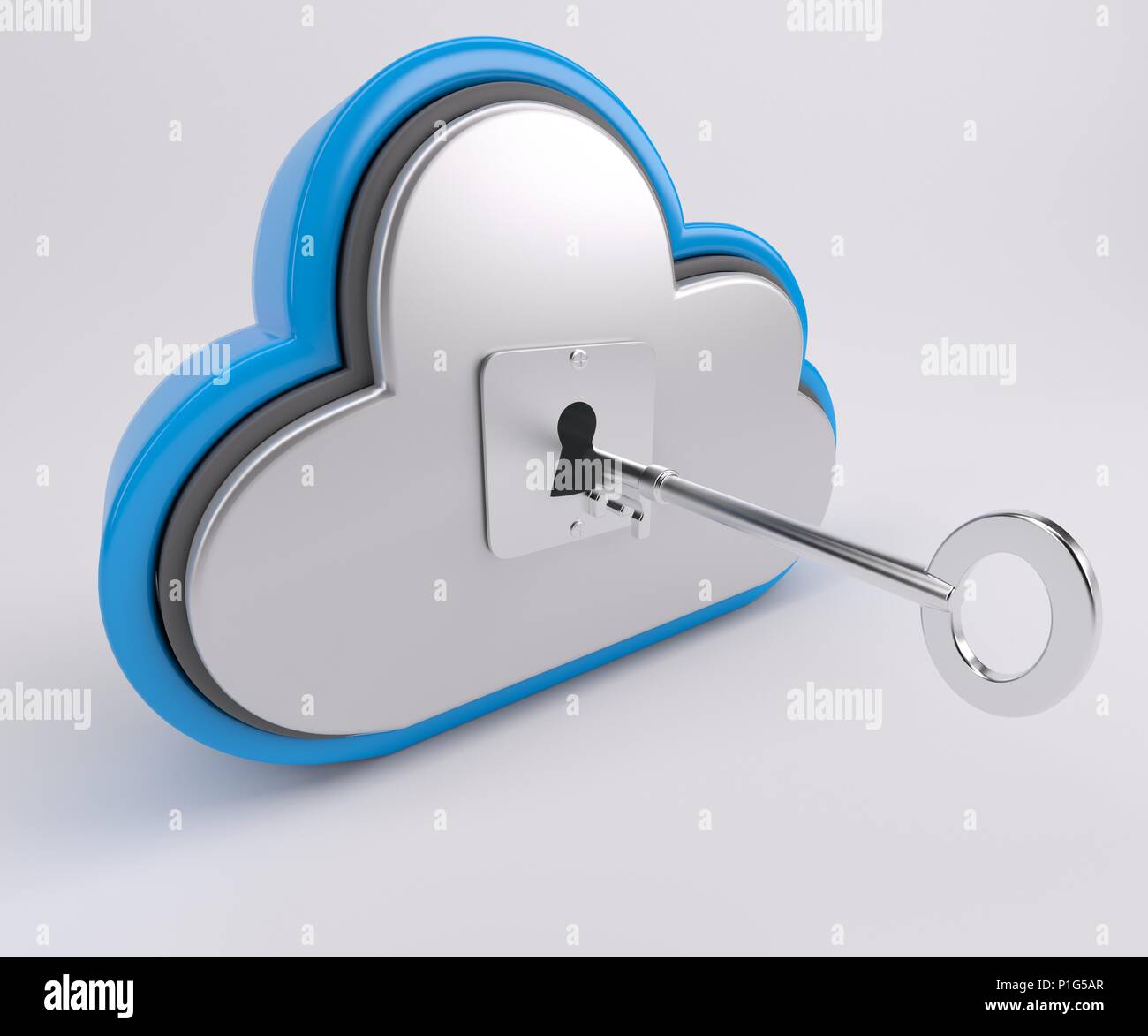 3D Render of Cloud Drive Icon Stock Photo - Alamy